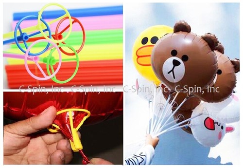 24x Foil Balloon Rods Stick Cup Holder with Cap Party Wedding Party ...