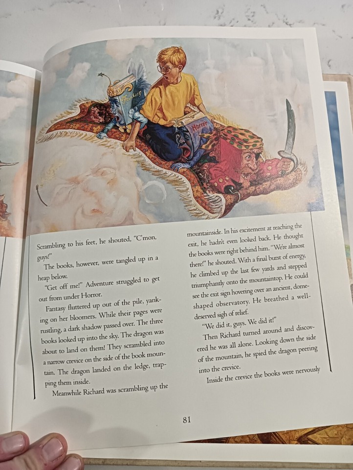 The Pagemaster Movie Vintage David Kirschner Hardcover Book HC DJ John ...