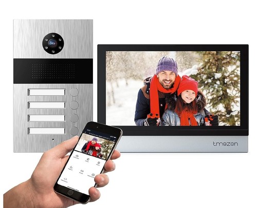 Video Door Phone Intercom Bell Intercom with Camera 10'' Touch IP TFT 4 ...