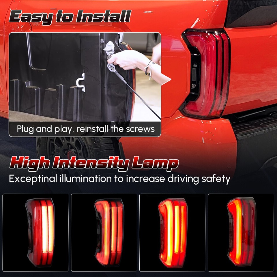 Driver Side LED Tail Light For 2022-2023 Toyota Tundra 4-Door 81560 ...