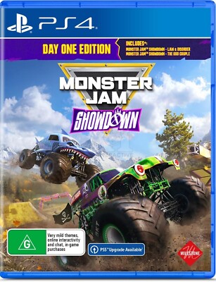 BRAND NEW MONSTER JAM SHOWDOWN DAY ONE EDITION FOR PS4 SONY PLAYSTATION ...