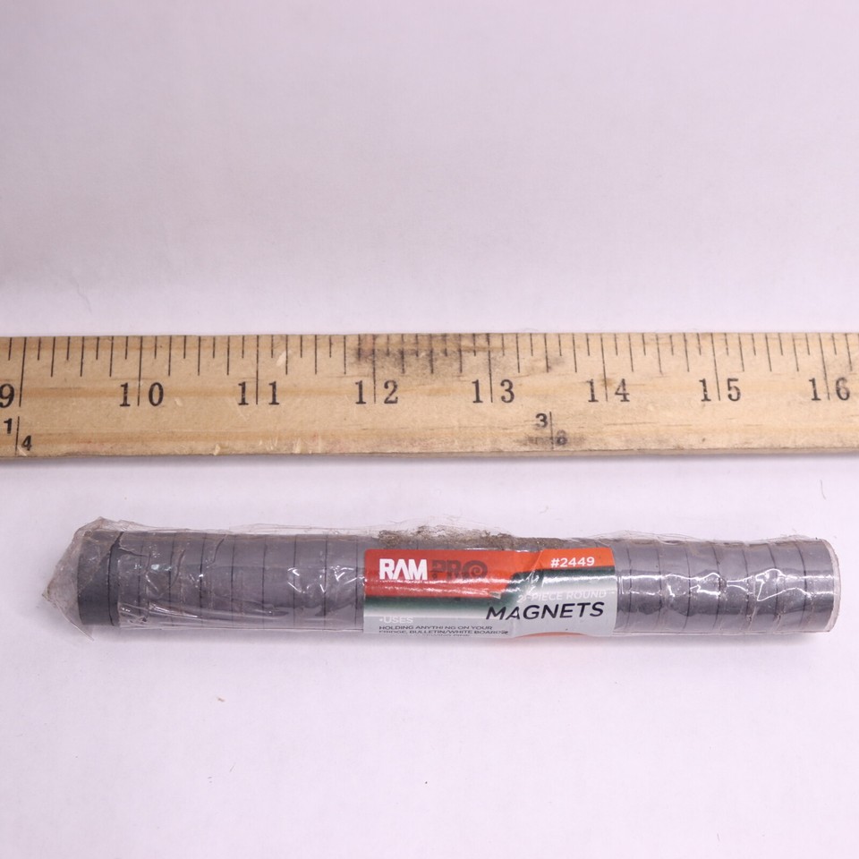 (25-Pk) RAM Round Ferrite Magnet Discs with 1/4" Dia. Holes 2449 | eBay