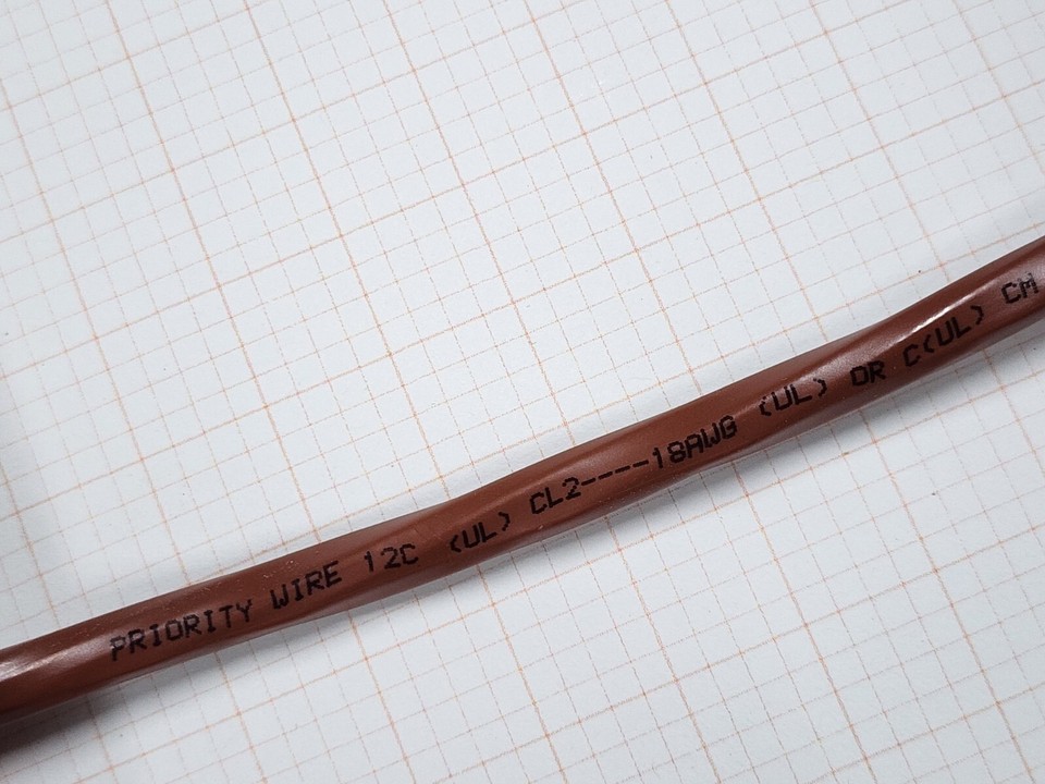 Priority Wire & Cable 18/12C 18awg 12 Conductor Thermostat Cable CL2 ...