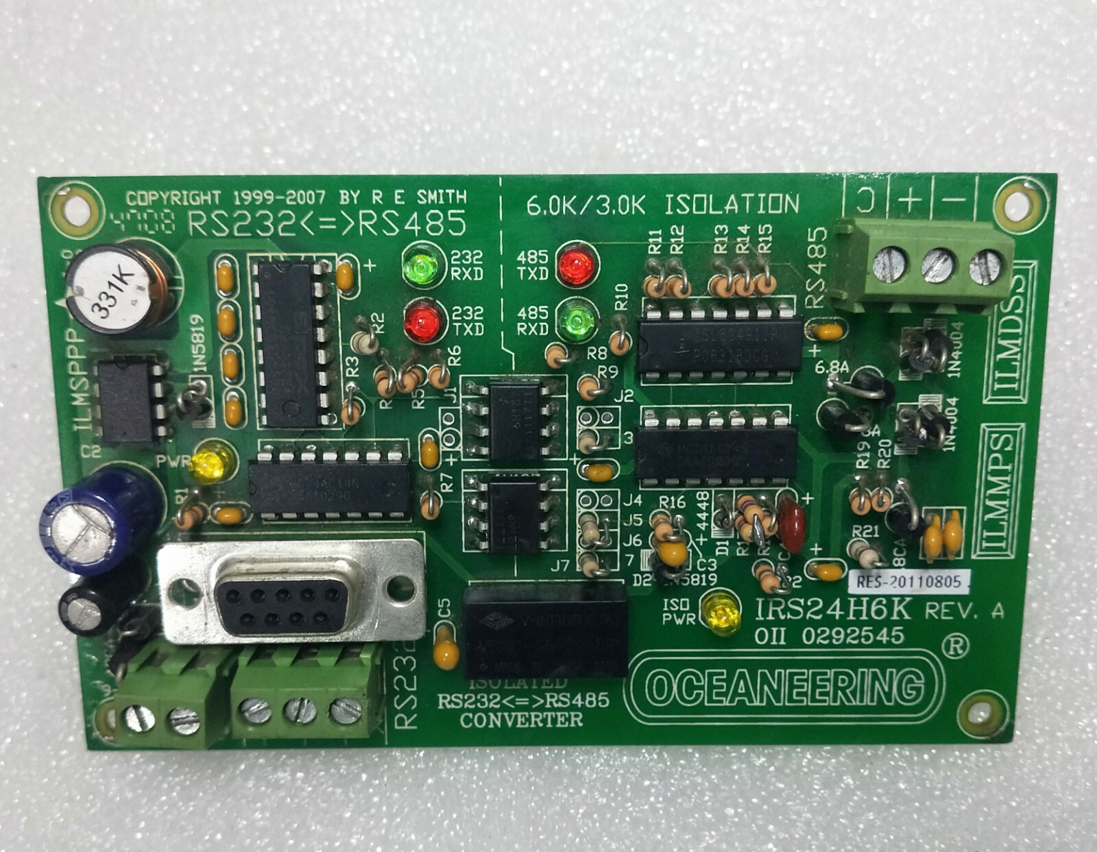 OCEANEERING IRS24H6K 0II 292545 PCB Carte (Accéléré) | eBay