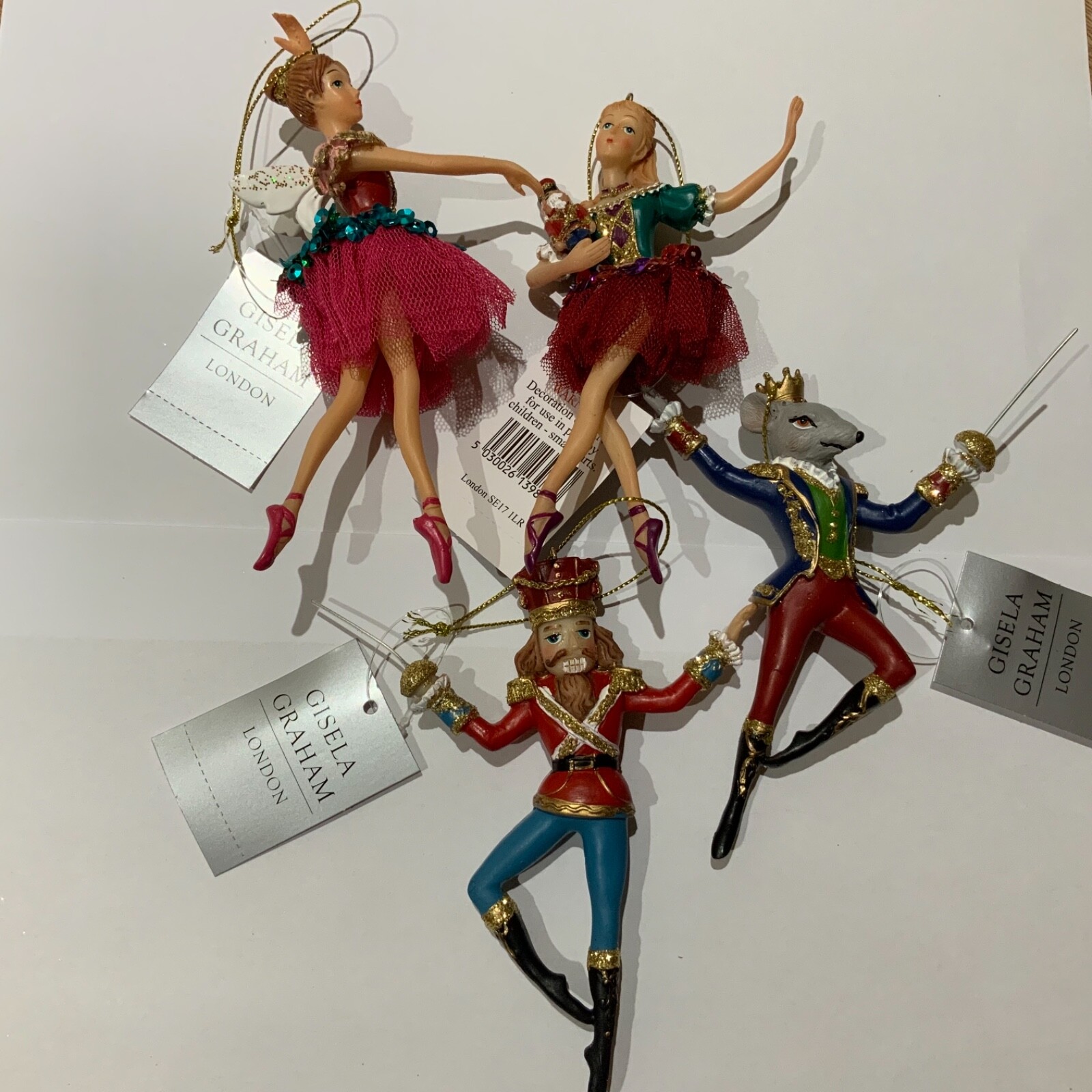 Nutcracker Ballet Figure Hanging Christmas Tree Decoration Gisela ...