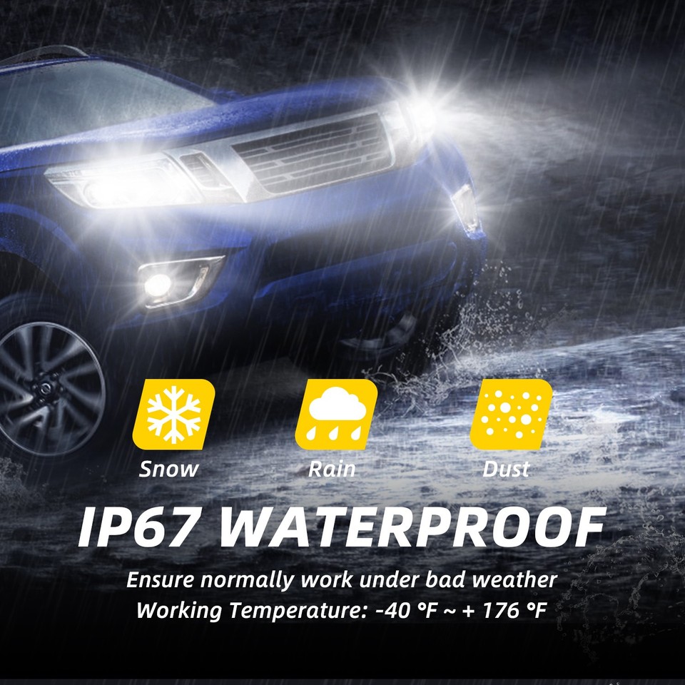 2X H8 H9 H11 LED Fog Light or DRL Bulbs 6000K White 300% Brighter Canbus Ready M | eBay