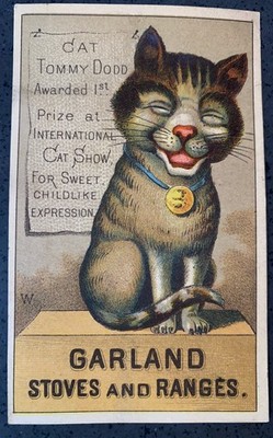 Garland Stoves and Ranges “Tommy Dodd 1st Prize Cat Show” Cat Trade ...