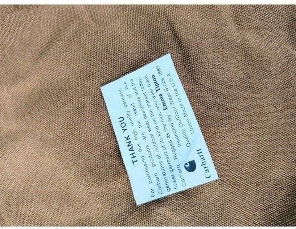 Vintage Carhartt Overalls Mens 38x36 Duck Insulated Bib Double Knee USA ...