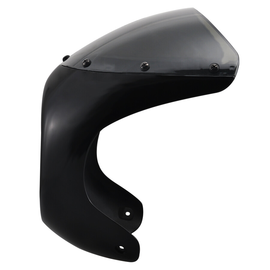 Universal 7" Round Headlight Fairing Windshield Screen Cover Fit For ...