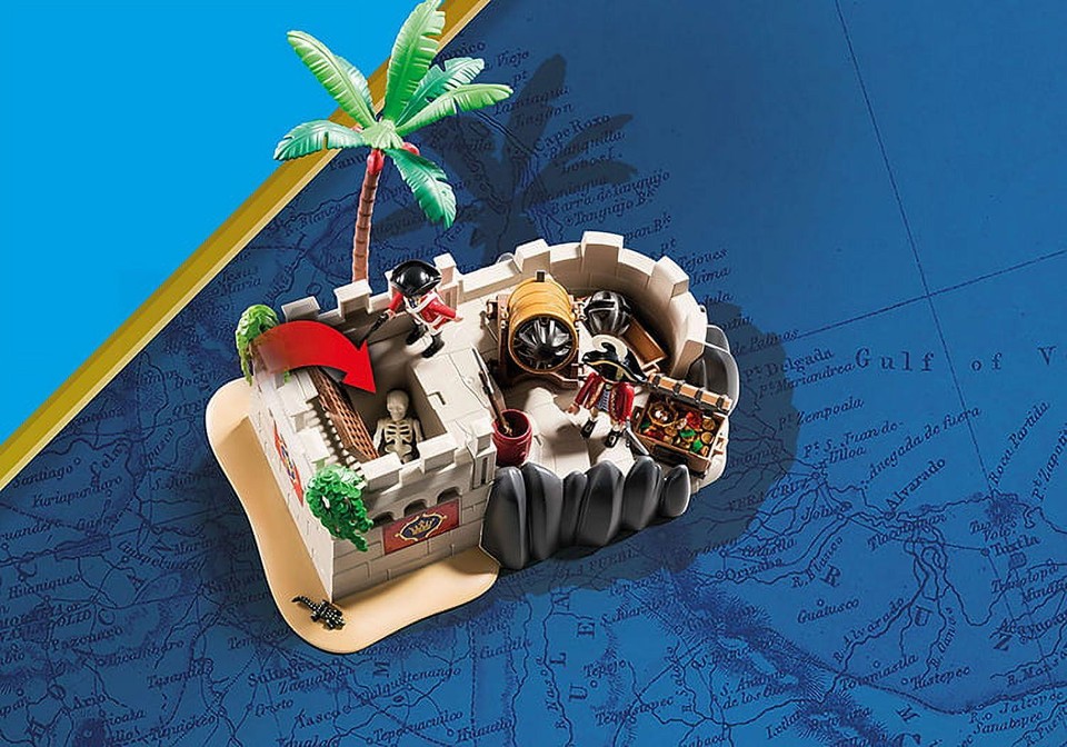 PLAYMOBIL 70413 Redcoat Bastion Fort Classic Pirate Fort Playset ...