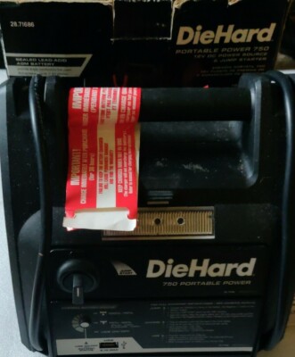 DieHard 750 Peak Amp Jump Starter w/ USB 12V Portable Power Ports ...