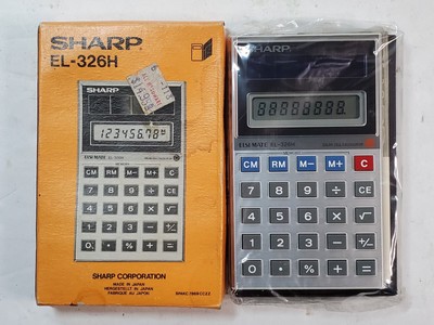 SHARP Vintage Solar Cell Calculator EL-326H - NOS NEW In Box | eBay
