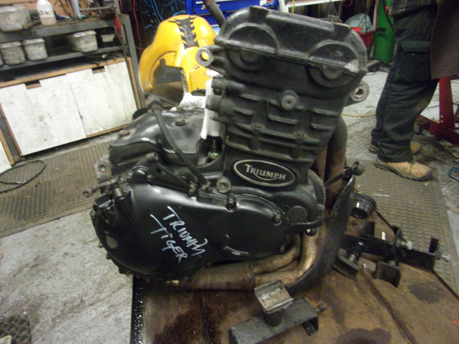 triumph tiger 855 engine in gwo with headers | eBay UK