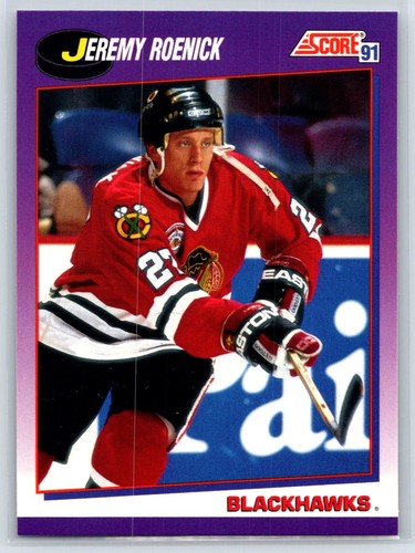 1991-92 Score American Jeremy Roenick Chicago Blackhawks #220 | eBay