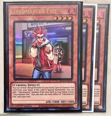 3x Libromancer Fire 1st Edition Ultra Rare MP23-EN058 Yu-Gi-Oh! | eBay