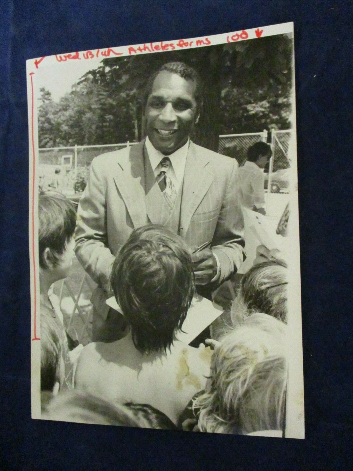 Vintage NFL Ron Barton autograph @ Memorial Beach Natick MA Glossy ...