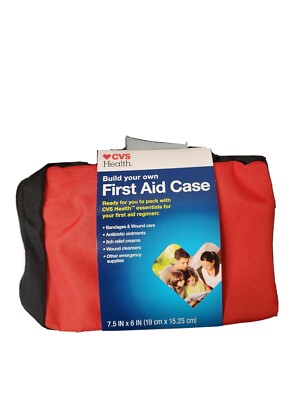 First Aid Case Fill Your Own From CVS Pharmacy Zippered Bag With Pocket ...