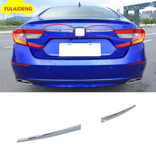 2Pcs Chrome Rear Door Trunk Gate Lid Cover Strip Trim For Honda Accord ...