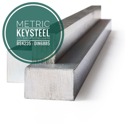 Keysteel BS4235 DIN6885 Metric 304mm Lengths Profiles 2mm - 90mm Key ...