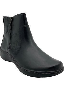Clarks Collection Leather Ankle Boots Cora Grace Black | eBay