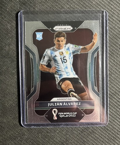 2022 Panini Prizm FIFA World Cup Julian Alvarez Rookie Card RC #4 Base ...