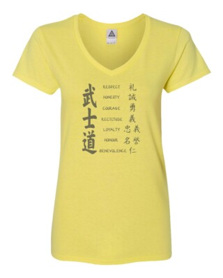 The Code Of Samurai - Respect Honesty Courage Vneck T-shirt | eBay