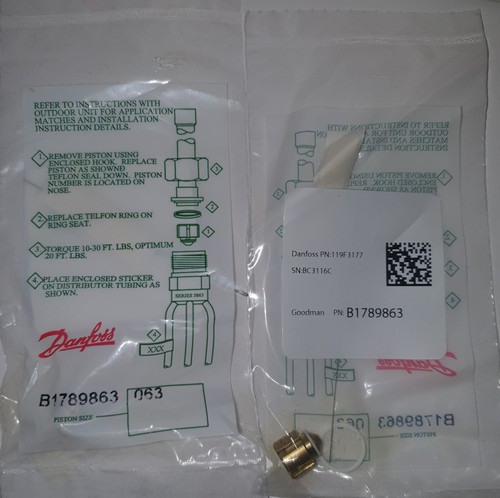 Danfoss B1789863 Flow Check Piston Kit Qty 2 | eBay