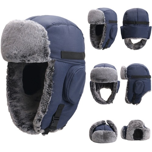 Winter Hat Cold Proof Keep Warm Hat with Ear Flaps for Hunting Skiing ...