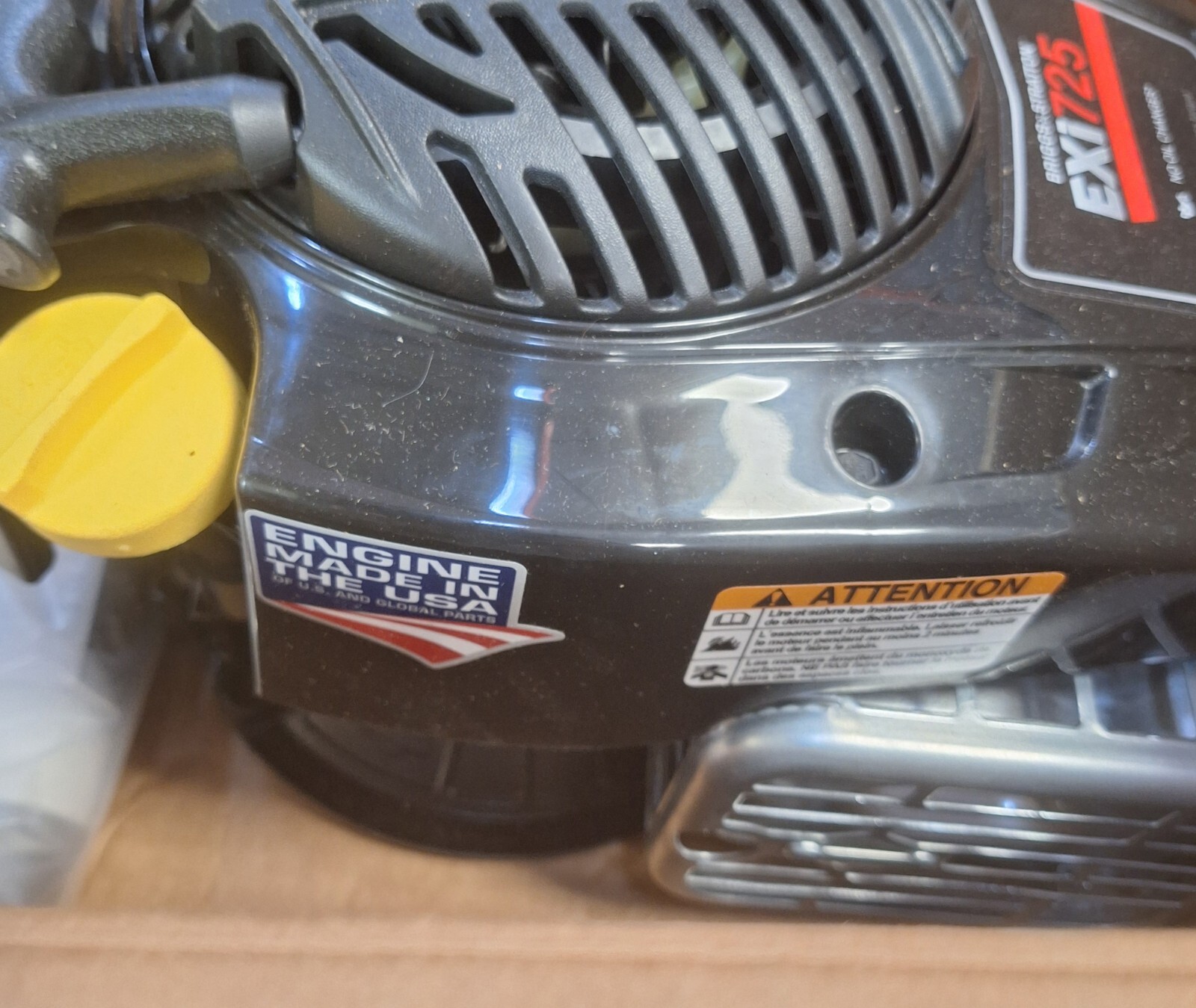 GENUINE Briggs & Stratton 725 EXi 163cc Vertical Shaft Engine #104M02 ...