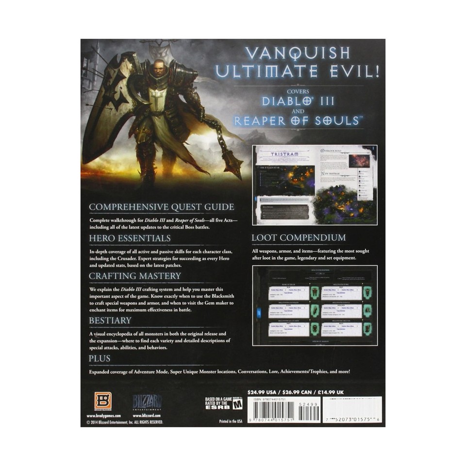 BradyGames Strategy Gui Diablo III - Reaper of Souls Strategy Guide ...
