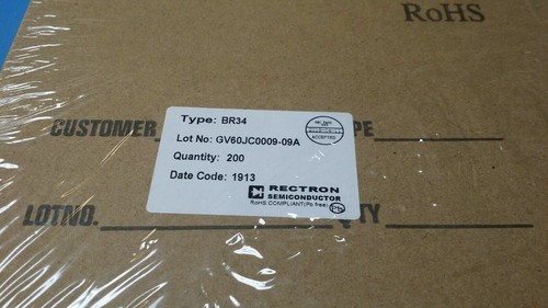 (5 PCS) BR34 RECTRON Diode Rectifier Bridge Single 400V 3A 4-Pin Case ...