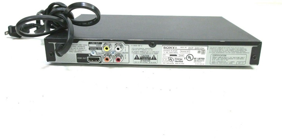 Sony 1080p Full HD Upscaling Multi-format DVD CD Player w/ HDMI Out ...