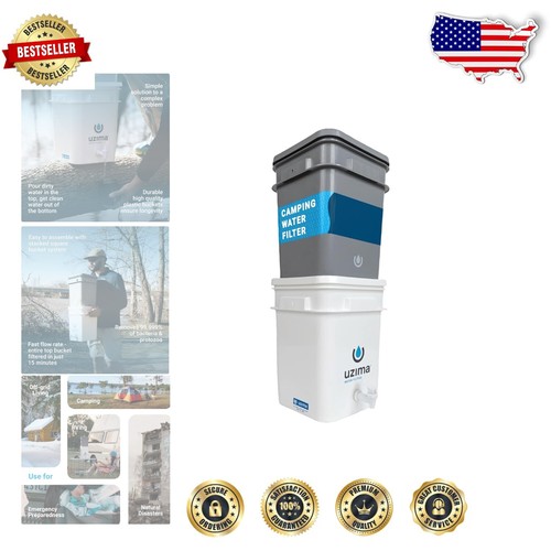 Freestanding Off-Grid Water Filter - Ideal for Camping, Hiking, and ...