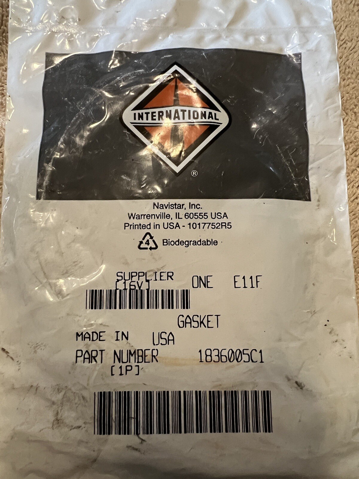 1836005C1 - International High Pressure Oil Pump Seal for sale online ...