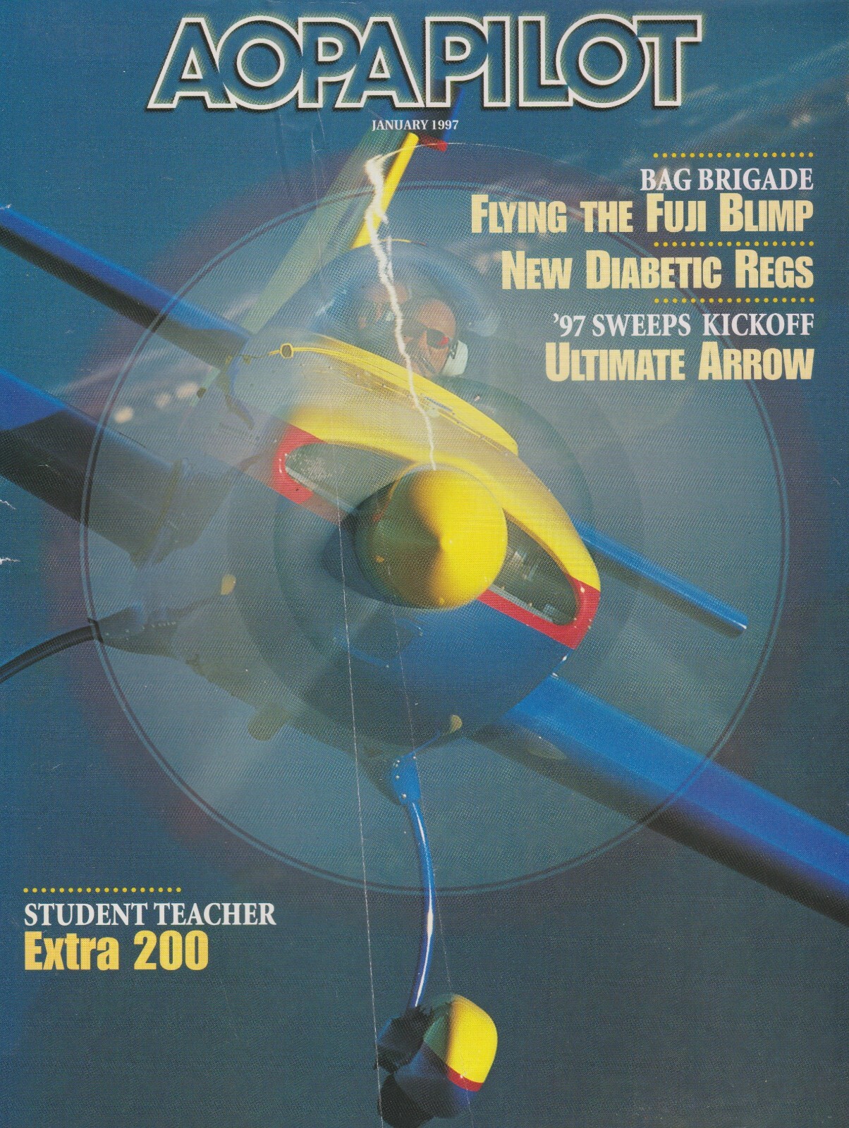 AOPA Pilot Magazine (Jan 1997) Extra 200, Fuji Blimp, Piper Arrow PA ...