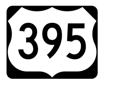 US Route 395 Sticker R2194 Highway Sign Road Sign | eBay