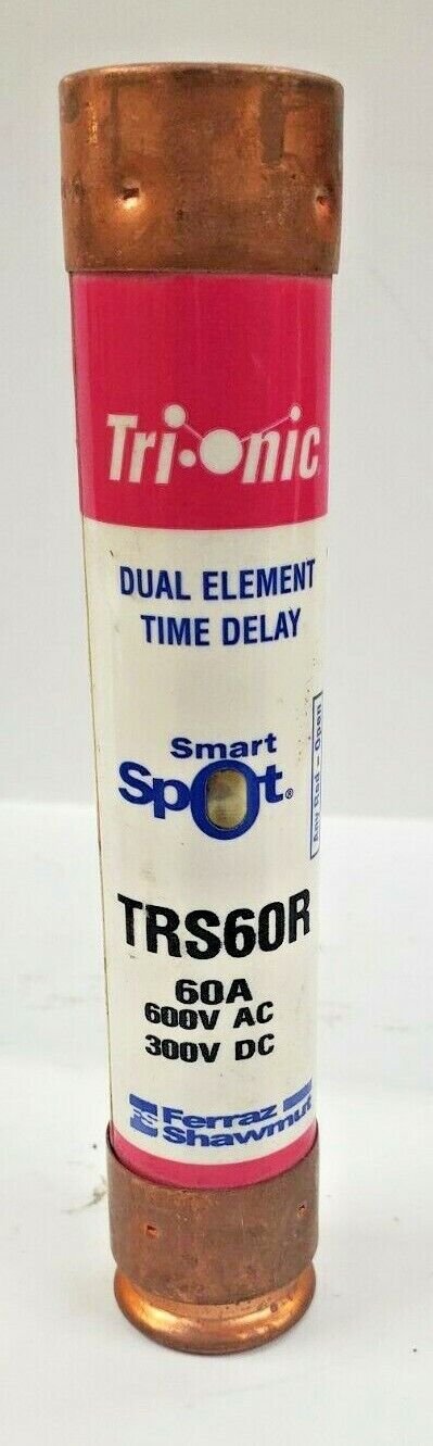 TRIONIC DUAL ELEMENT FUSE TRS60R 60A 600V AC 300V DC | eBay