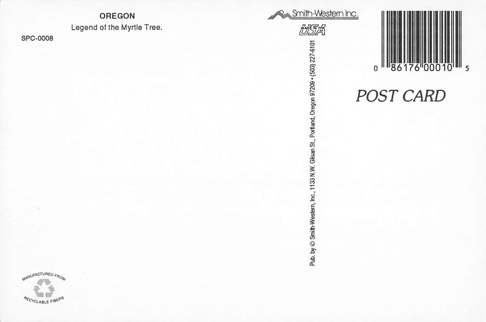 Myrtle Tree Legend & Scripture Bible Verse Oregon Vintage Postcard | eBay