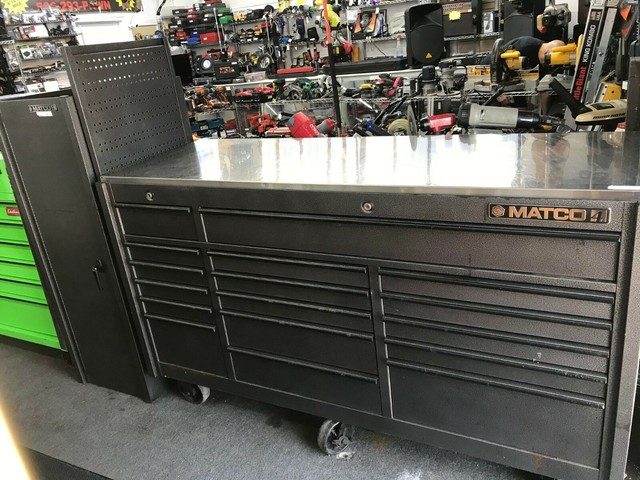 Matco Tools 4s Toolbox 4325R Stainless Steel Top W/ Side Locker for ...