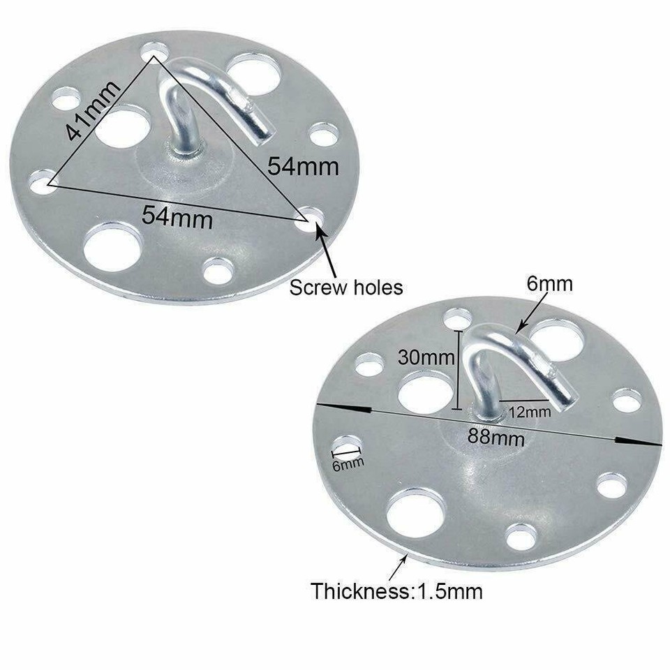 CEILING HOOK PLATE FIXING BRACKET FOR CHANDELIER INDUSTRIAL HEAVY DUTY ...