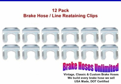 BRAKE HOSE RETAINING CLIPS - 12 Pack | eBay