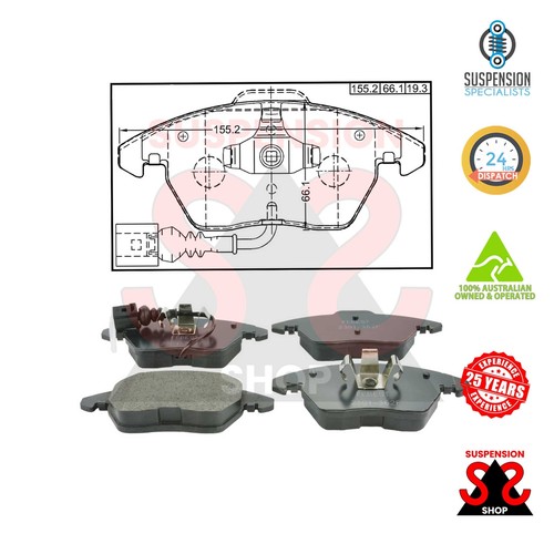 Front Axle Brake Pad Set, Disc Brake Suit VW Jetta 1.4 TSI JETTA IV ...