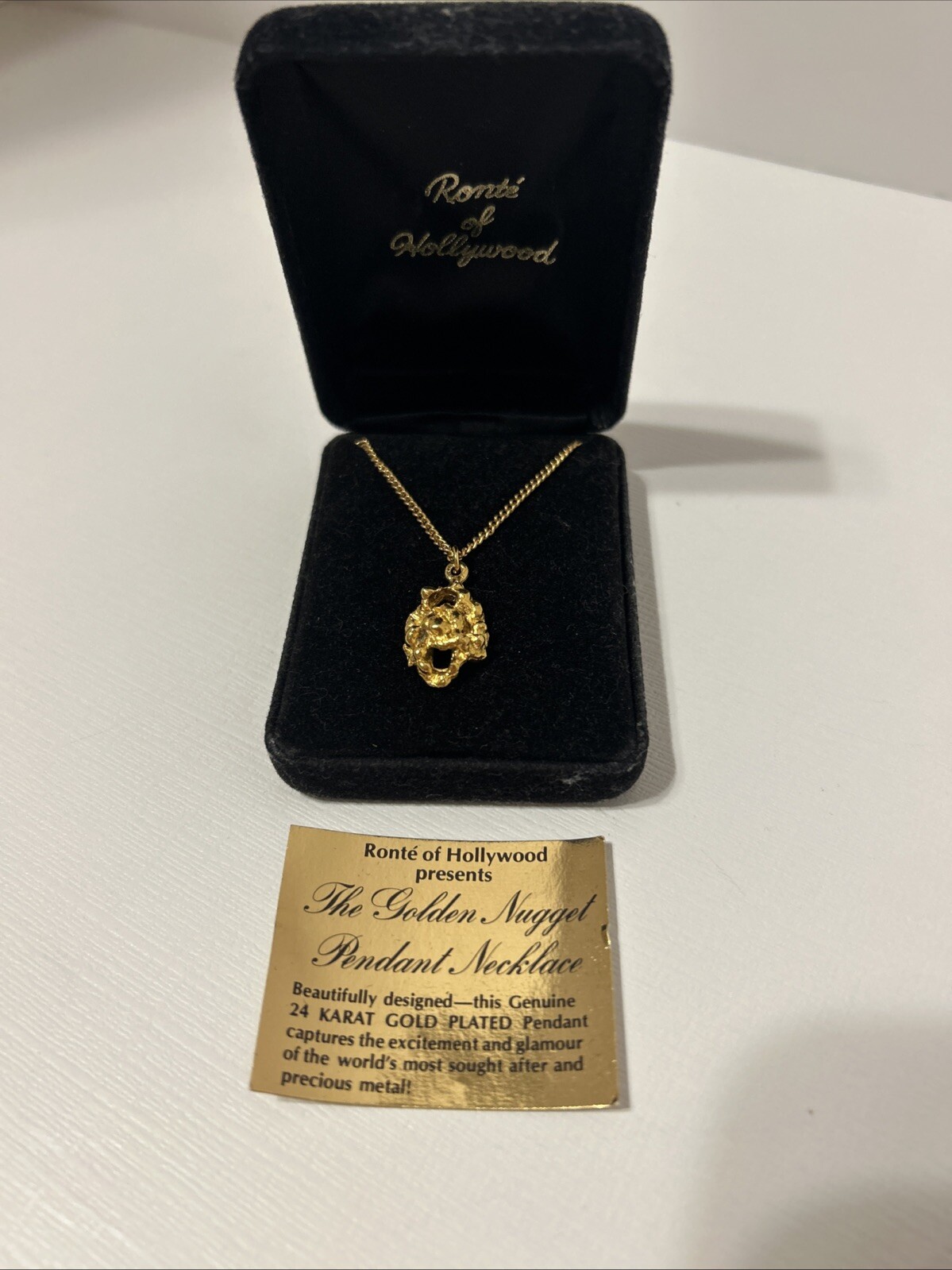 Vintage 24k Gold Ronte' Of Hollywood The Golden Nugge… - Gem
