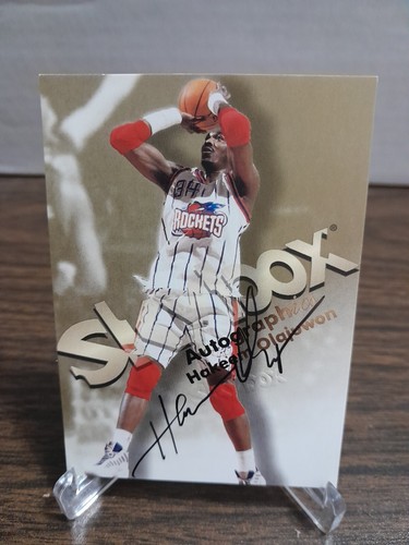 1998-99 Skybox Autographics HAKEEM OLAJUWON Auto Signature Card ROCKETS ...