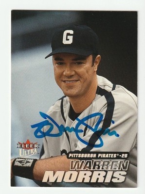 Warren Morris Signed 2001 Fleer Ultra Card Auto Pittsburgh Pirates ...