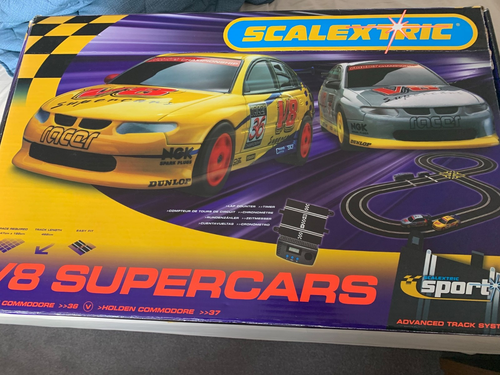 Two complete scalextric sport sets - Advanced track system - large ...