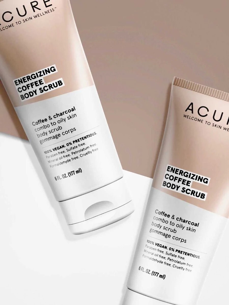 ACURE - Energizing Coffee Body Scrub - 6 fl. oz. Vegan,Cruelty Free ...