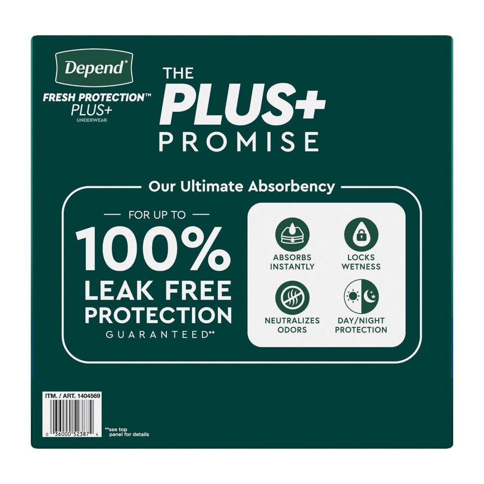 Depend Fresh Protection Plus Incontinence Underwear for Men, Ultimate ...