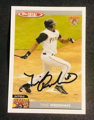 Pittsburgh Pirates TIKE REDMAN auto signed autographed 2004 TOPPS TOTAL ...
