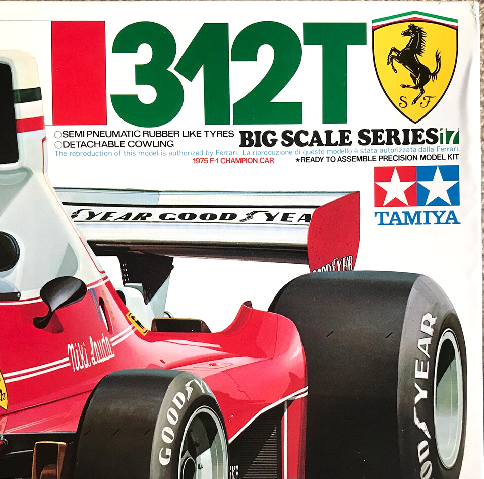 TAMIYA 1/12 FERRARI 312T F1 Racing Car Plastic Model Kit Big Scale ...